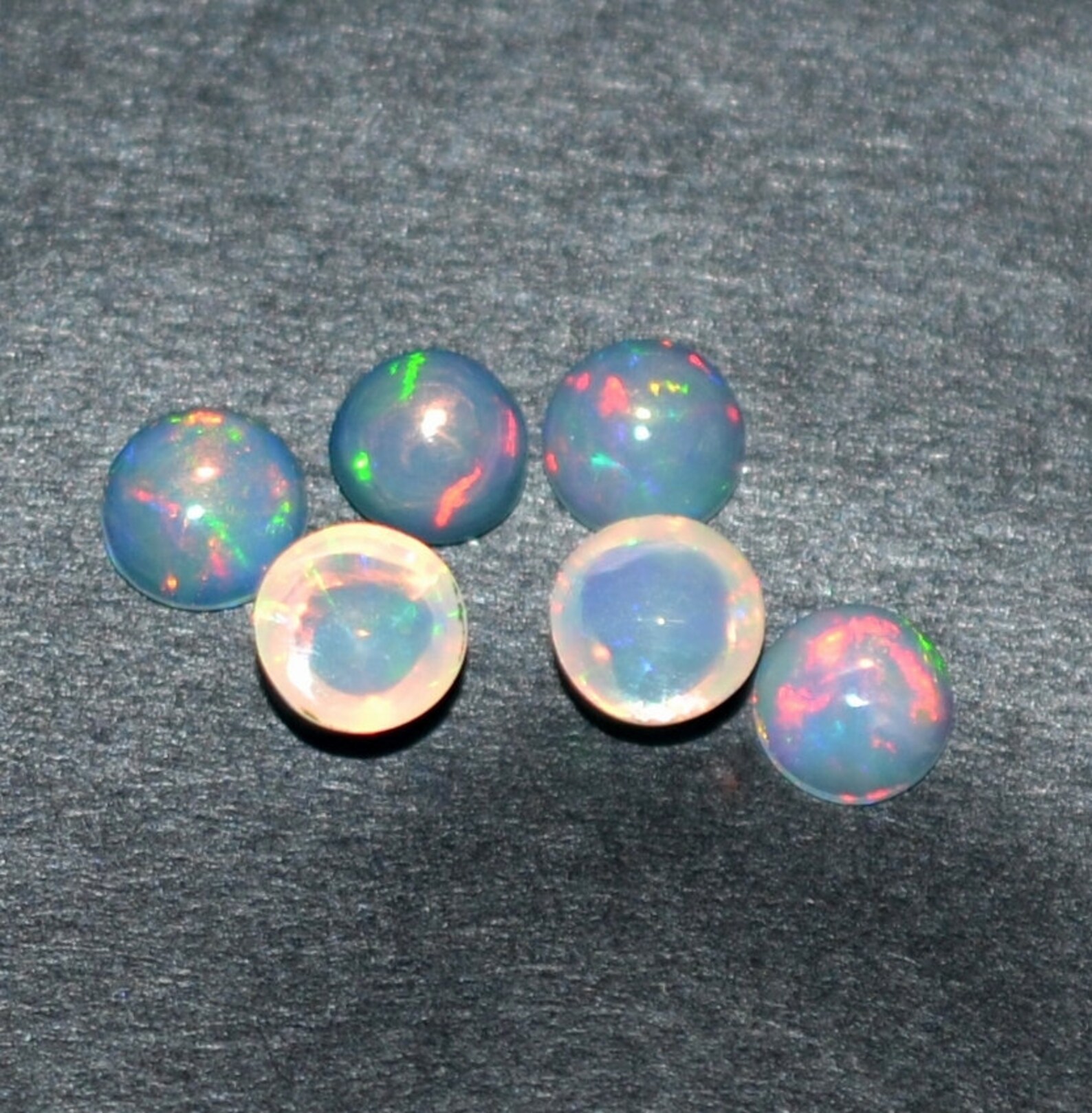 Ethiopian Opal Round 3mm 4mm 5mm 6mm 7mm 8mm Multi Flashy - Etsy