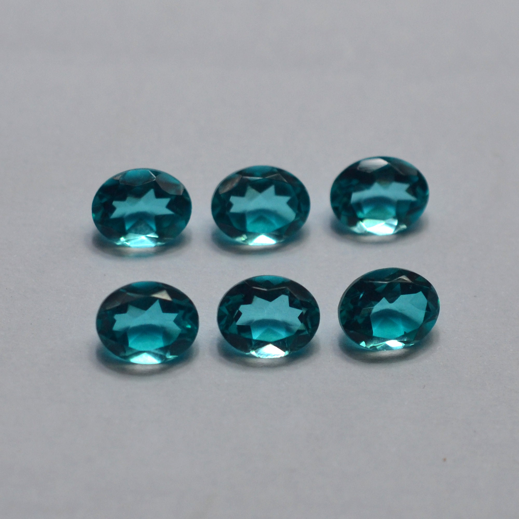 Paraiba Quartz 8x10mm Oval Shape Faceted Cut Gemstone Natural | Etsy