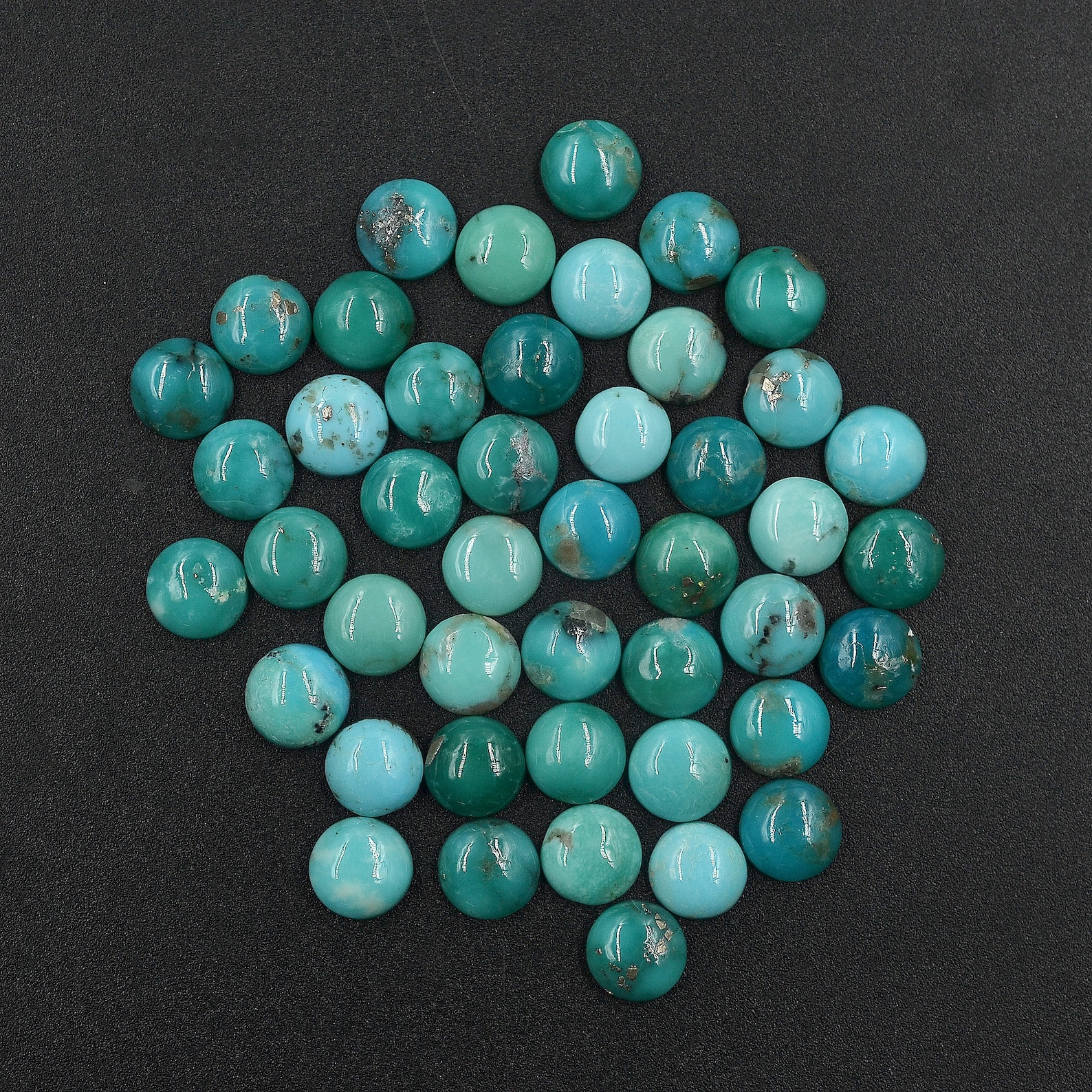 Arizona Turquoise Cabochons: 4-20mm Round Loose Gemstone Lot - Etsy