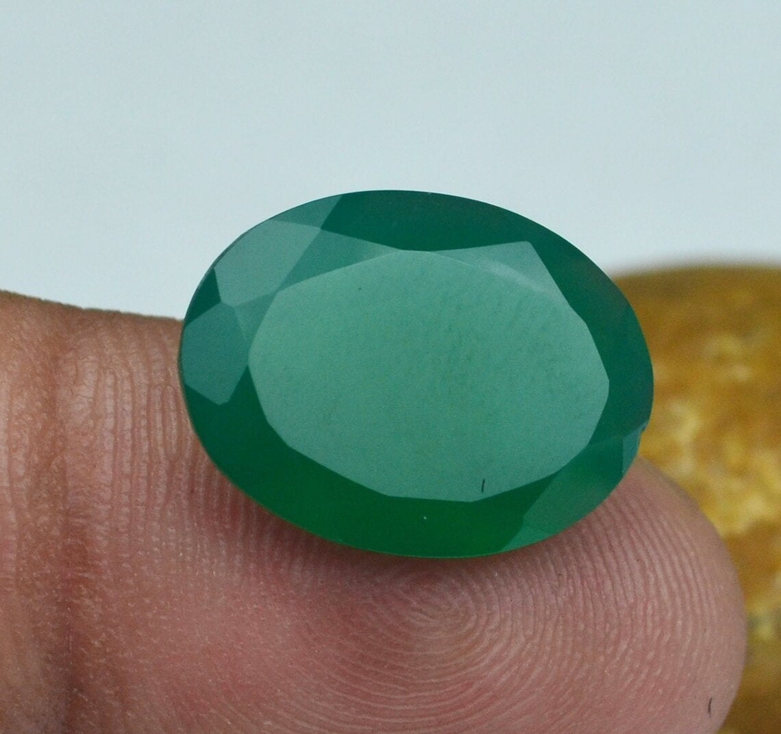 Ónix Verde 6x8mm a 15x20mm Oval Faceted Cut Onyx Gemstone - Etsy España
