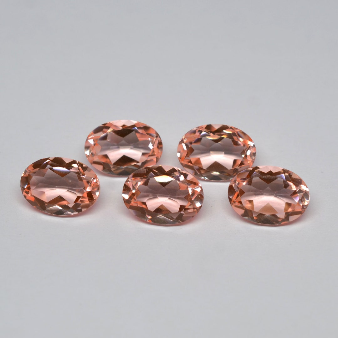 Morganite Quartz 4x6mm to 15x20mm Oval Faceted Cut Natural Morganite ...