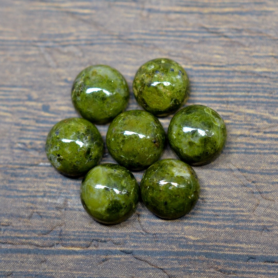 Green Henna Jasper Cabochon: 6mm Round Calibrated Gemstone - Etsy