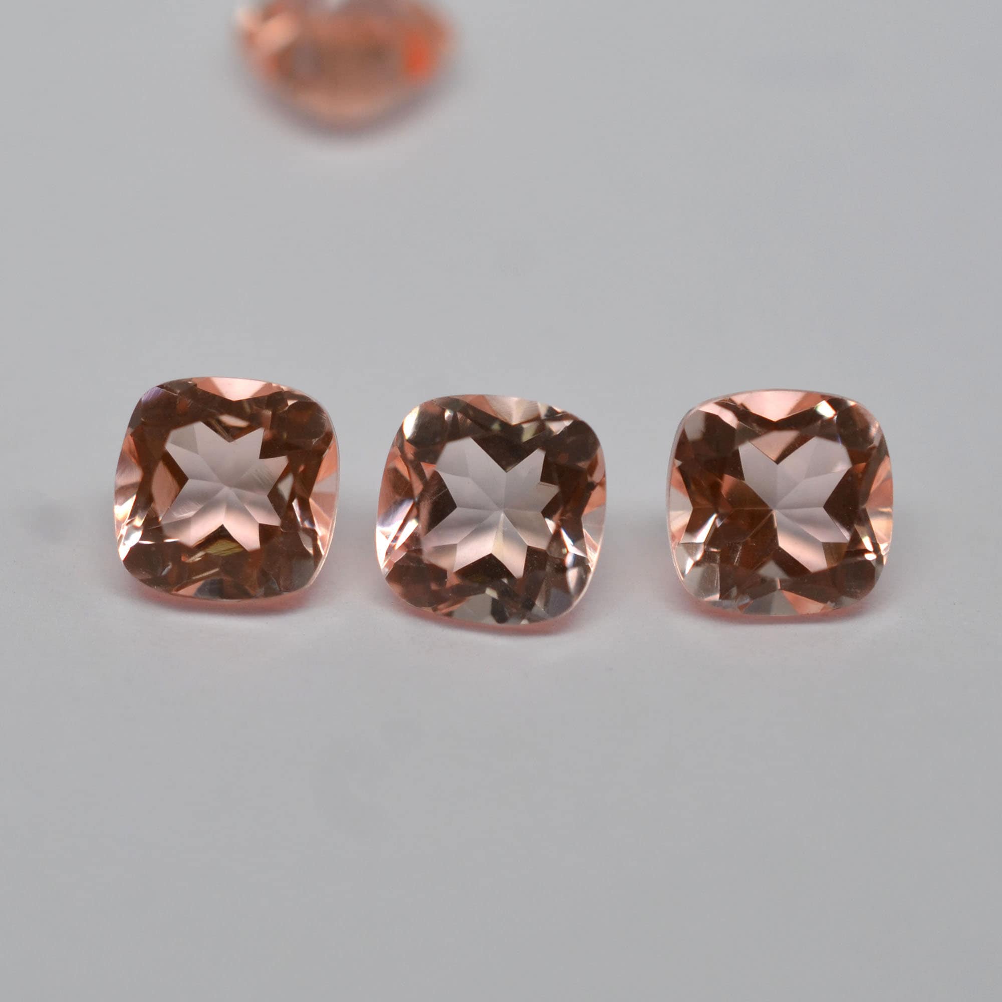Morganite Quartz 5mm 6mm 7mm 8mm 9mm 10mm Cushion Faceted Cut | Etsy