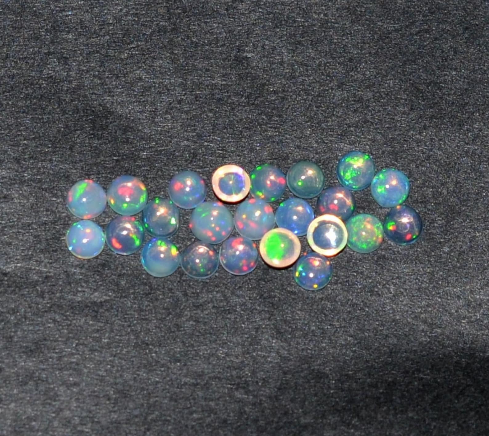 Ethiopian Opal Round 3mm 4mm 5mm 6mm 7mm 8mm Multi Flashy - Etsy