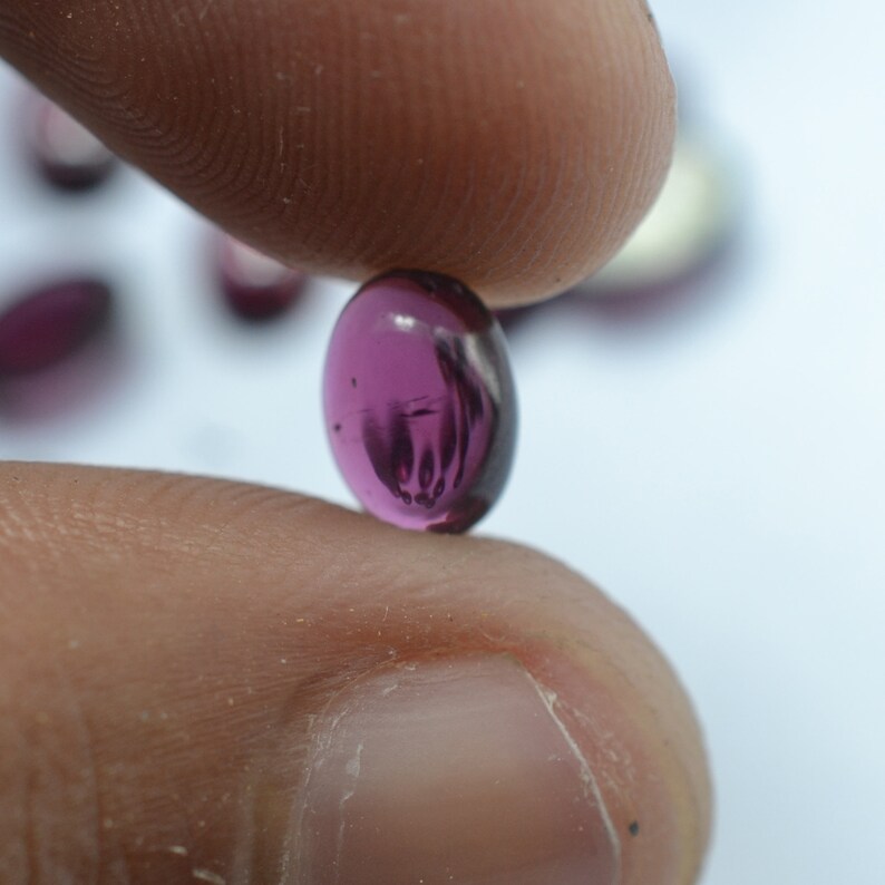 Garnet Oval Shape Natural Garnet Cabochon Handmade Flatback - Etsy