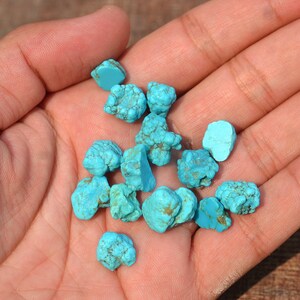 Natural Sleeping Beauty Turquoise Rough Raw Stone A++ - Turquoise ...