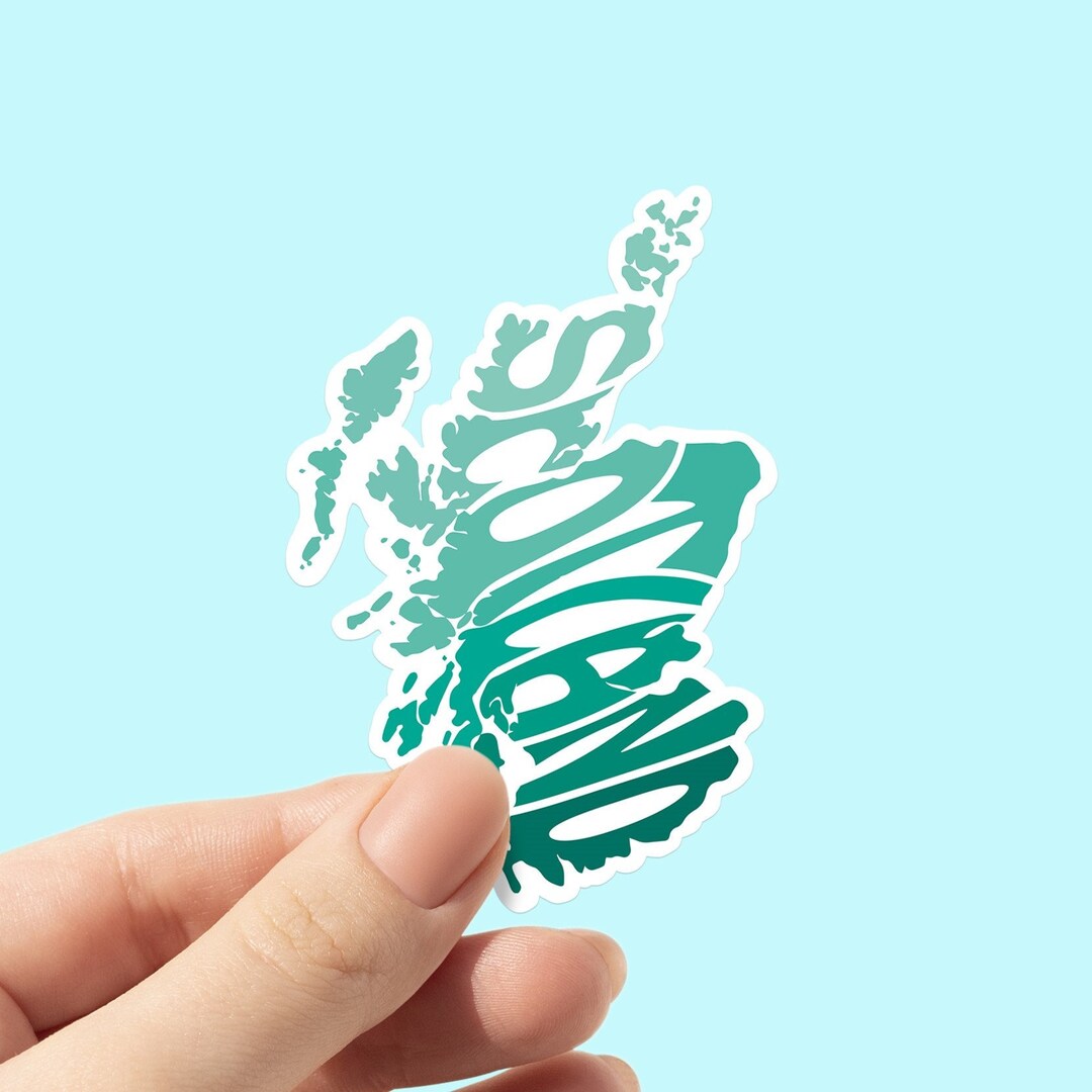 Scotland Outline Vinyl Sticker, US Territory Decal, Best Friend Gift ...