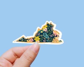 Personalized Virginia License Plate Decals Stickers Version 3 Sheet of ...