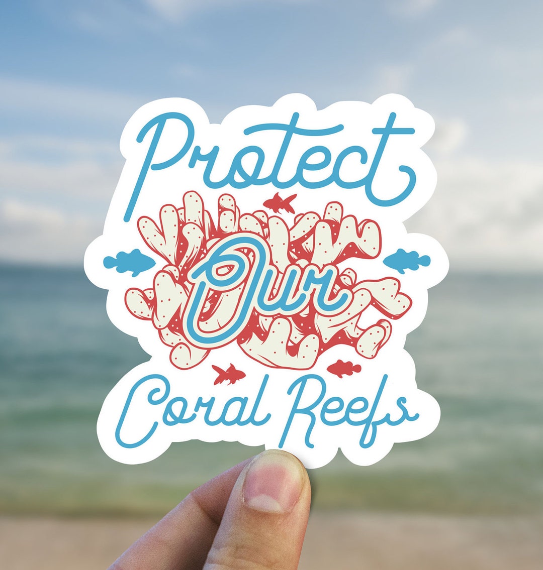 Protect Our Coral Reefs Vinyl Sticker, Save the Turtles, Best Friend ...
