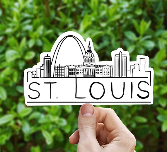 St. Louis Skyline Vinyl Sticker Missouribest Friend Gift | Etsy