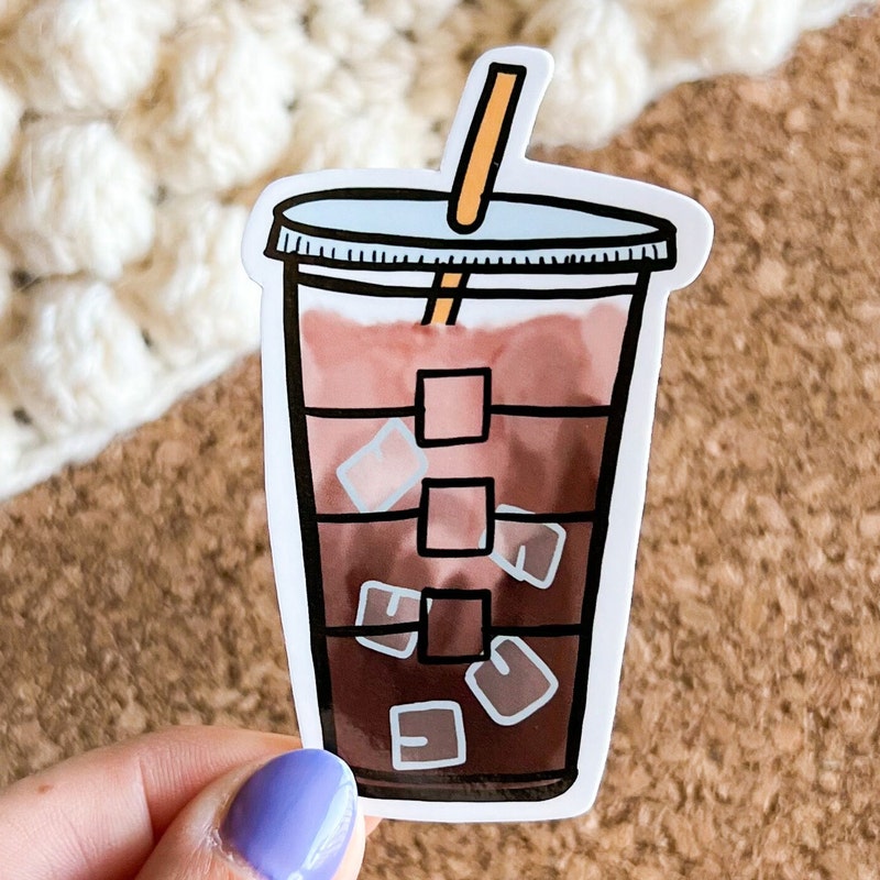 Iced Coffee Sticker - Etsy
