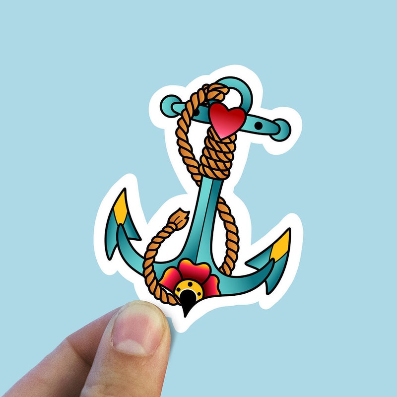 Anchor Sticker - Etsy