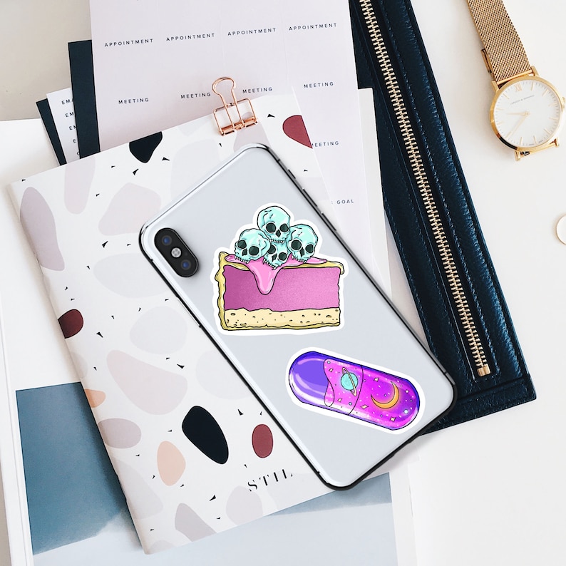 Galaxy Pill Vinyl Sticker Space Best Friend Gift Laptop | Etsy