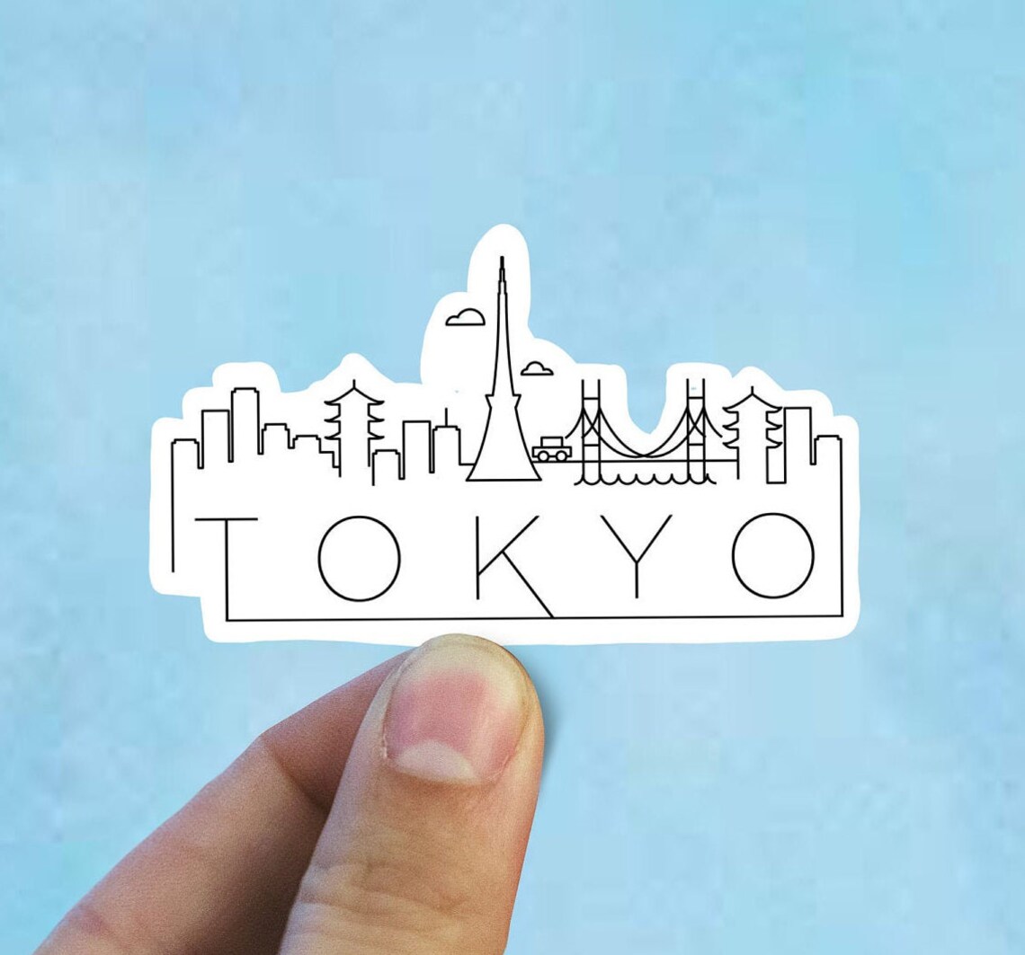 Tokyo Skyline Vinyl Sticker Japanbest Friend Gift Birthday - Etsy
