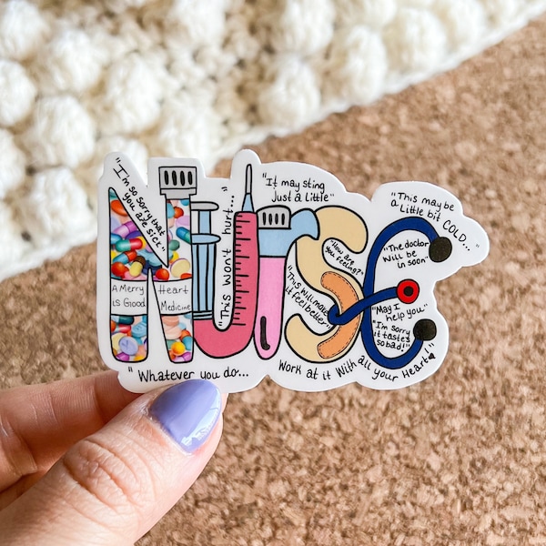 Nurse Stickers - Etsy