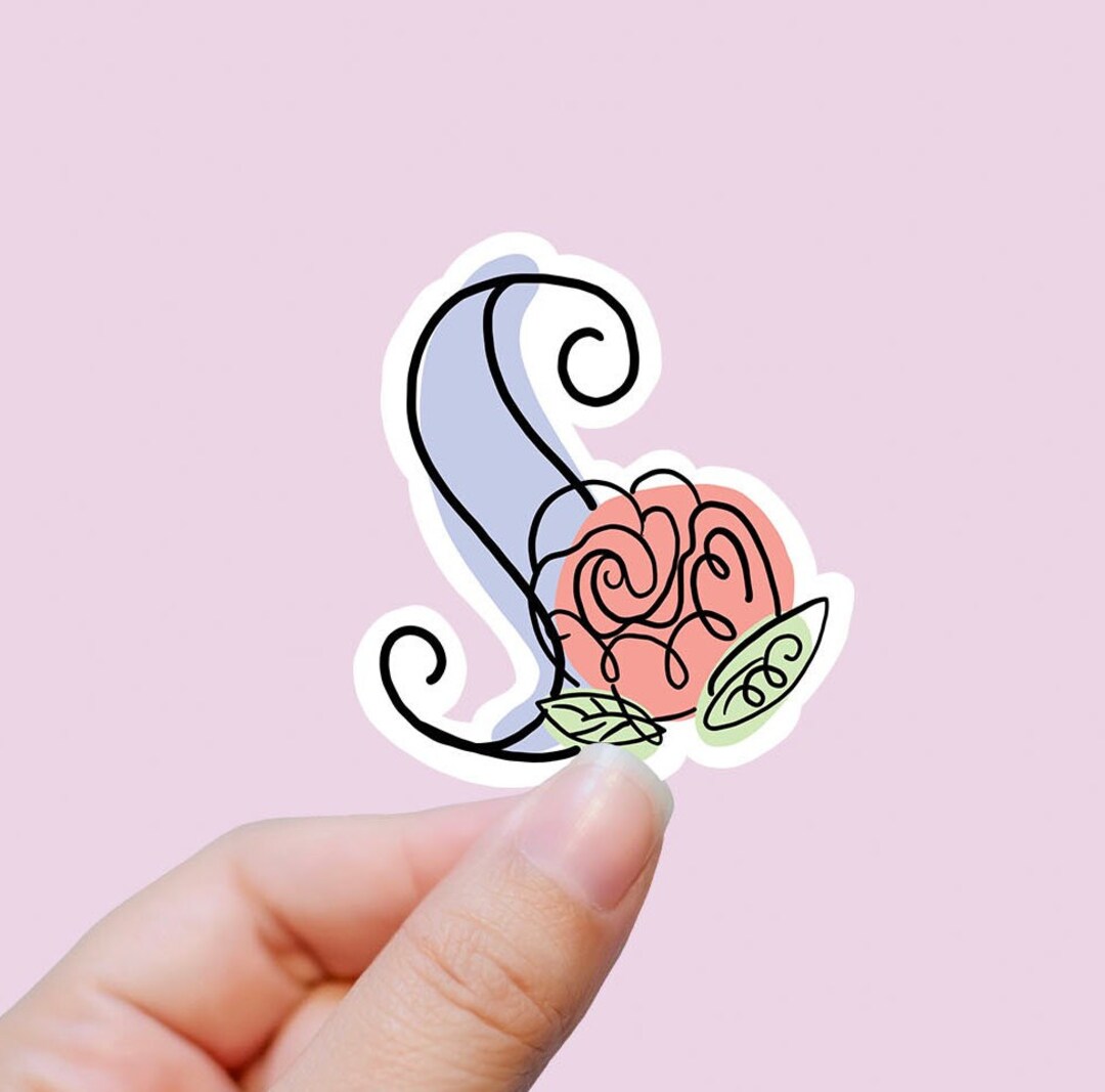 Sketch Lettered S Vinyl Sticker, Monogram, Best Friend Gift, Laptop ...