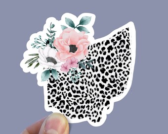 Ohio State American Map Shape Sticker Decal - Etsy