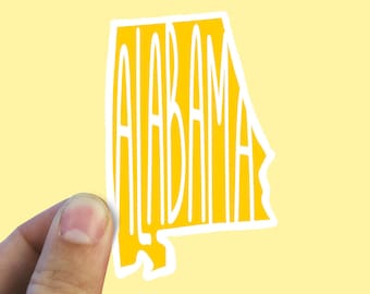 Alabama Sticker Alabama Tag Sticker License Plate Sticker - Etsy