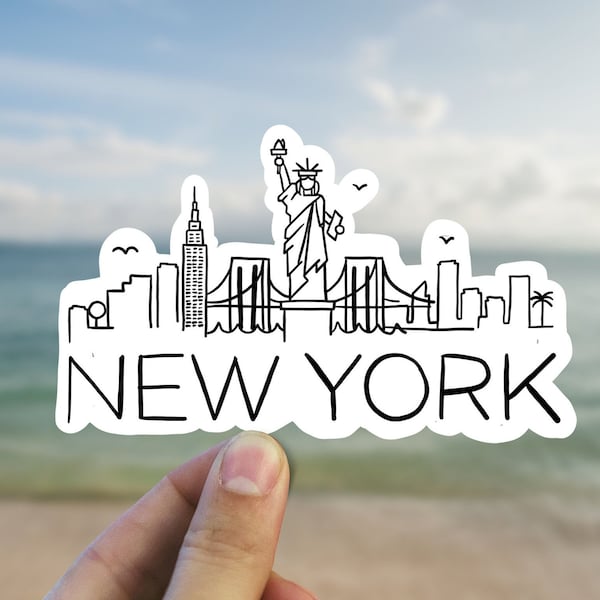 New York Sticker - Etsy