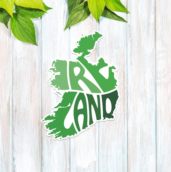 Ireland Outline Vinyl Sticker Ireland Best Friend Gift | Etsy