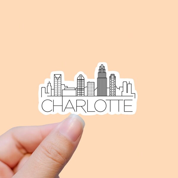Charlotte Skyline - Etsy