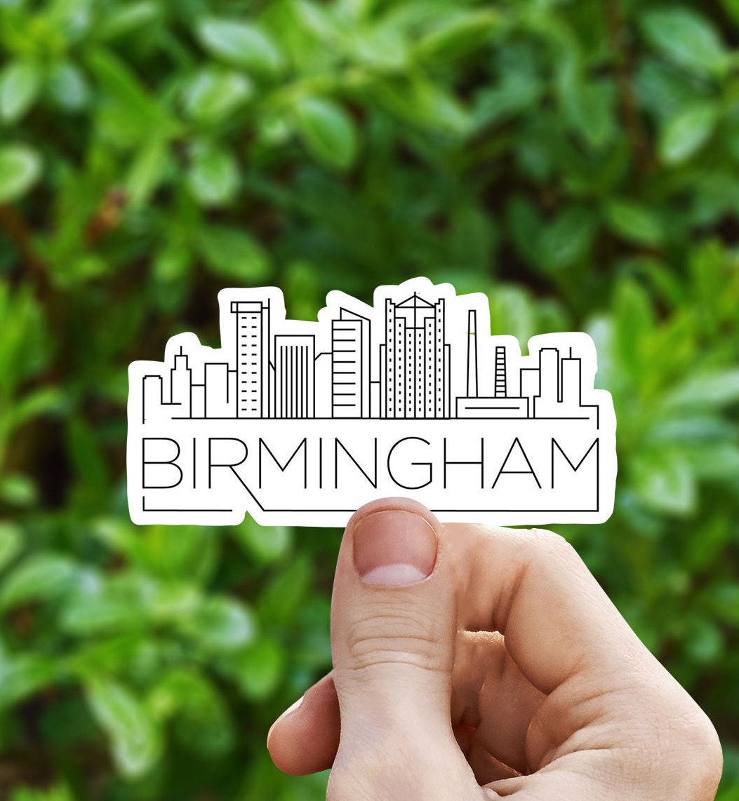 Birmingham Skyline Vinyl Sticker, Alabama,best Friend Gift, Birthday ...