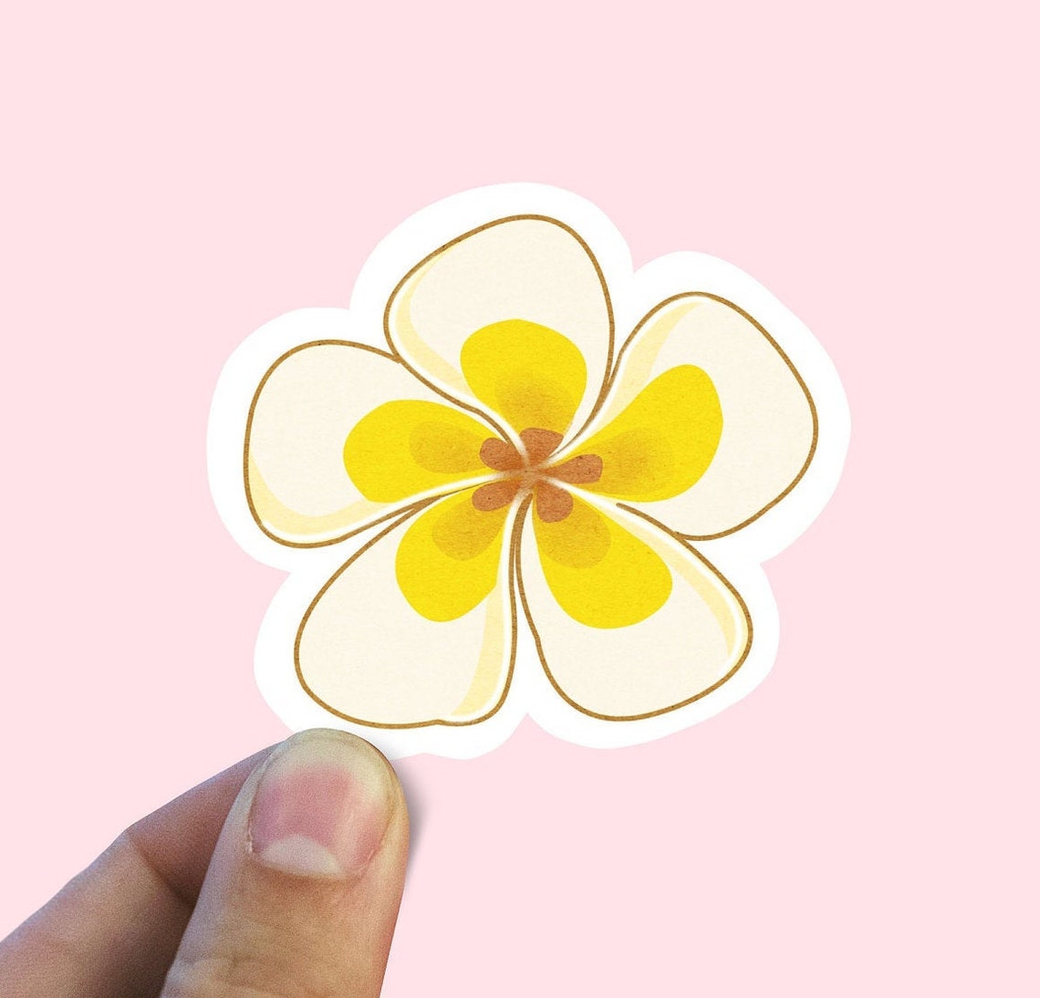 Hawaiian Flower Sticker Watercolor Flowers Hawaii Stickers - Etsy
