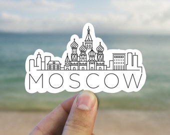 Moscow Sticker | Etsy