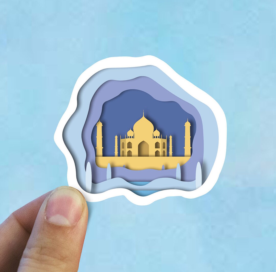 To the Taj Mahal Vinyl Sticker, India, Best Friend Gift, Birthday Gift ...