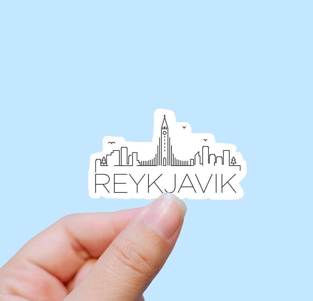 Reykjavik Skyline Vinyl Sticker, Iceland,best Friend Gift, Birthday ...
