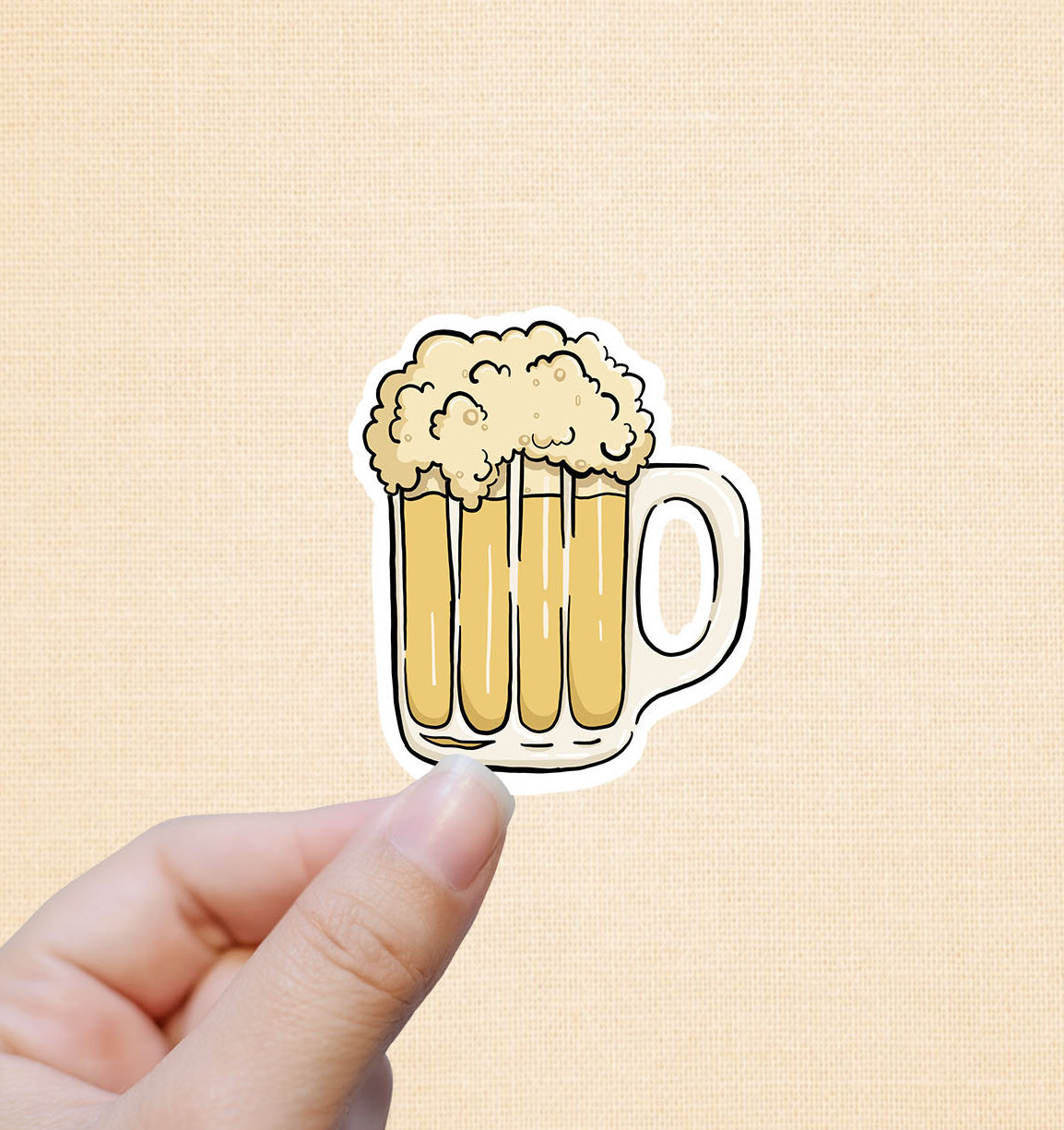 Beer Mug Sticker Vinyl Sticker Funny Sticker Gift Laptop | Etsy