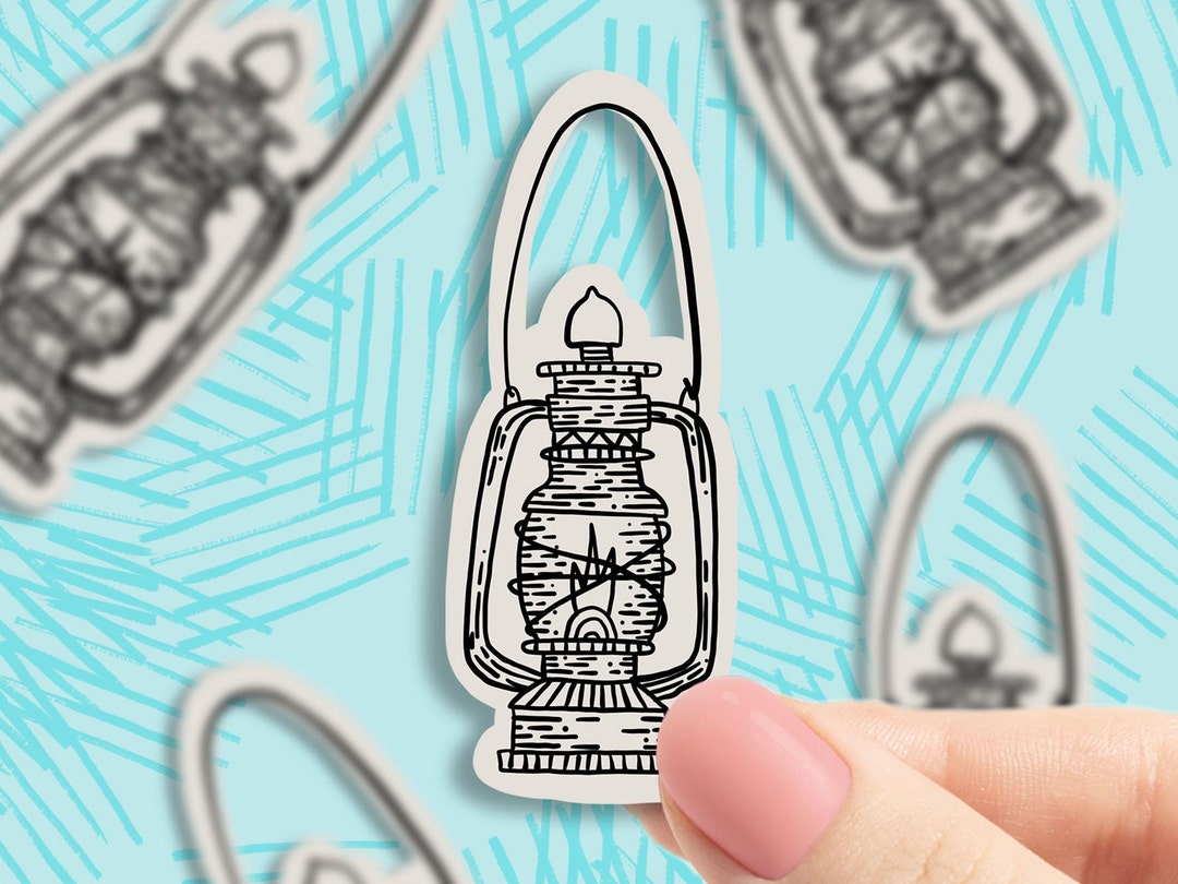 Hand Illustrated Lantern Stickers, Illustrated Stickers, Trendy ...