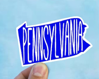 Pennsylvania State Sticker - Etsy