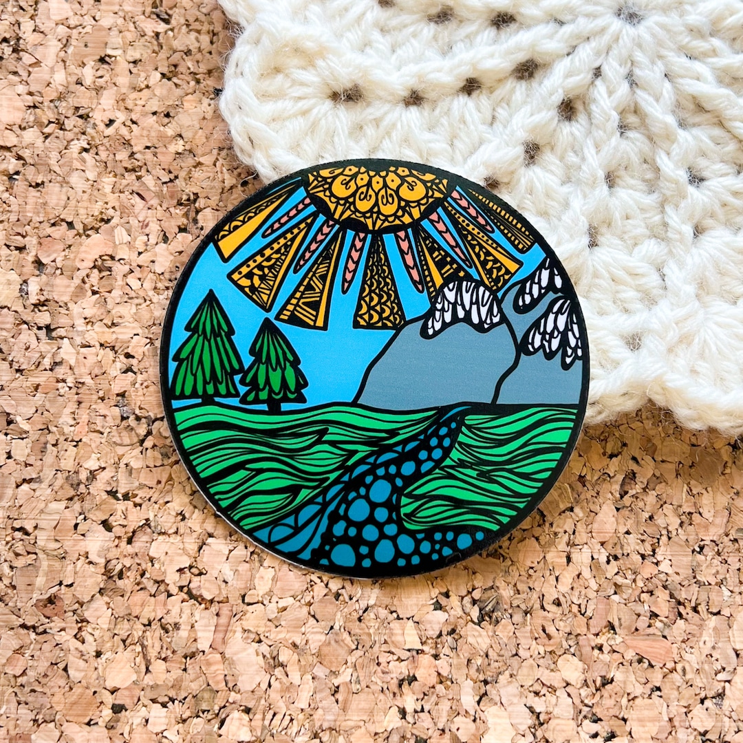 Outdoor Zen Vinyl Sticker Zentangle Stickers Nature - Etsy