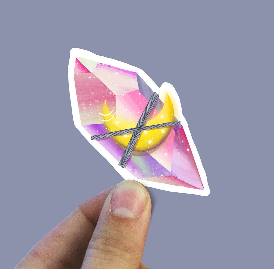 Celestial Moon Crystal Sticker, Celestial Stickers, Magic Potions ...