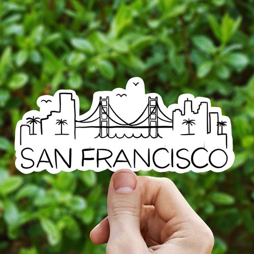 San Francisco Vinyl Sticker / SF California Sticker / Golden - Etsy