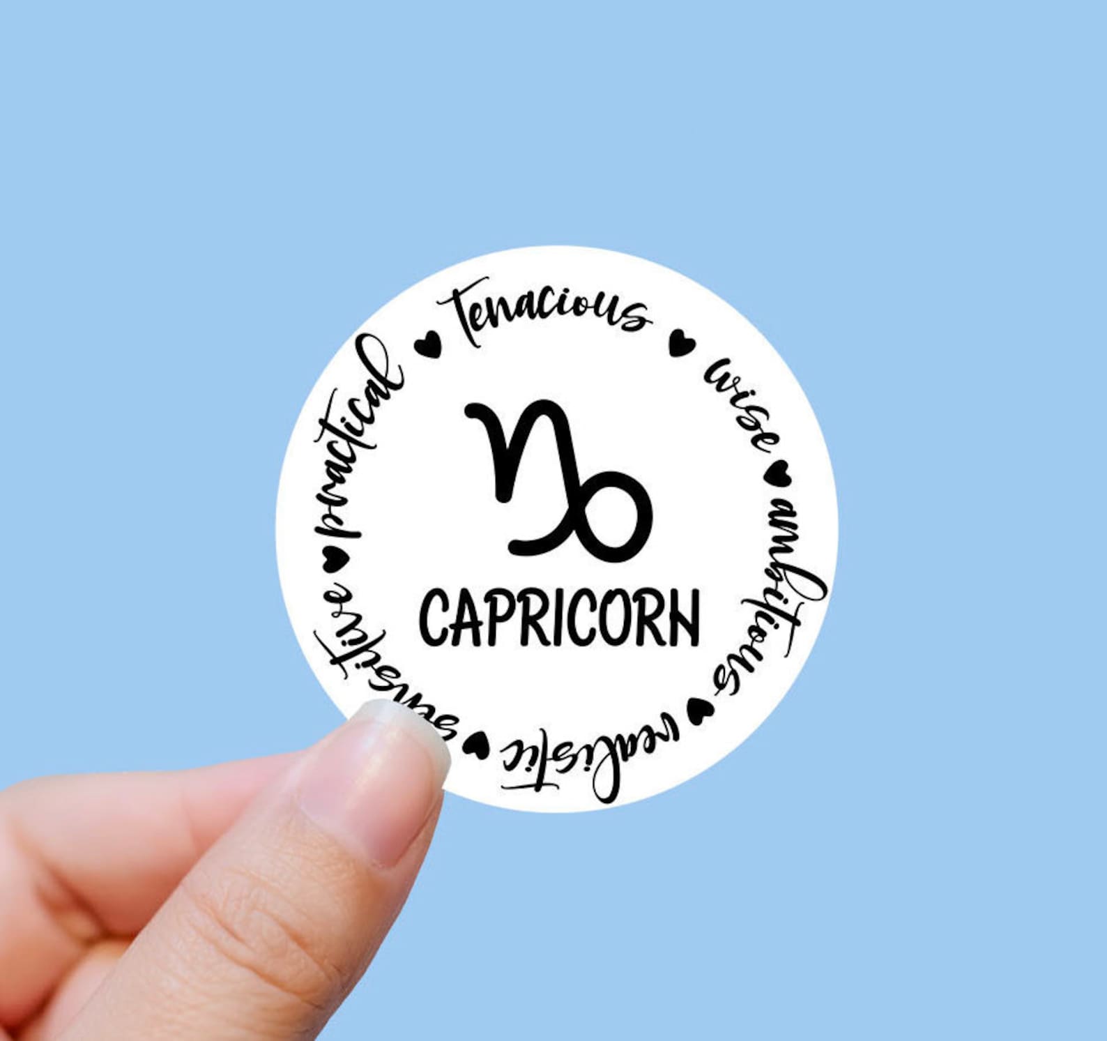 Capricorn Traits Sticker Capricorn Zodiac Sticker Astrology - Etsy ...