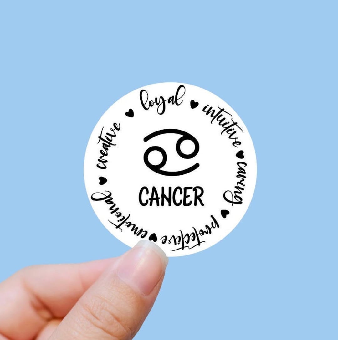 Cancer Traits Sticker, Cancer Zodiac Sticker, Astrology Sticker, Zodiac ...