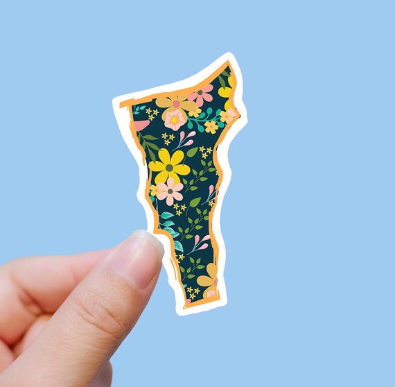 Paper & Party Supplies Bumper Stickers Vermont sticker vinyl waterproof ...