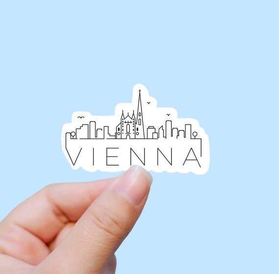 Vienna Skyline Vinyl Sticker Austriabest Friend Gift | Etsy