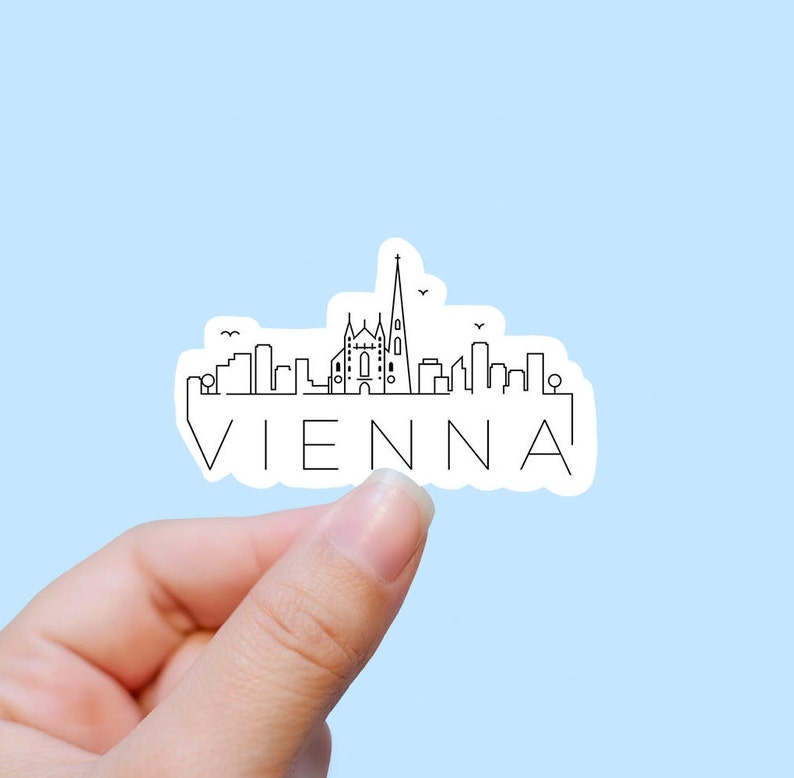 Vienna Skyline Vinyl Sticker Austriabest Friend Gift | Etsy