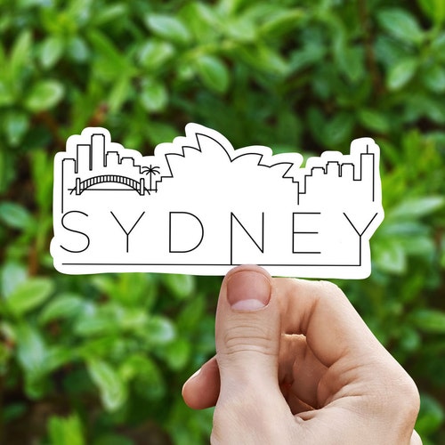 Sydney Skyline Vinyl Sticker Australiabest Friend Gift - Etsy