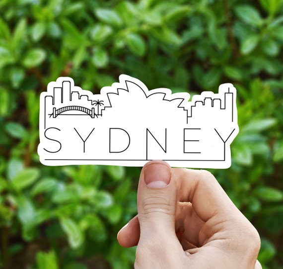 Sydney Skyline Vinyl Sticker Australiabest Friend Gift | Etsy