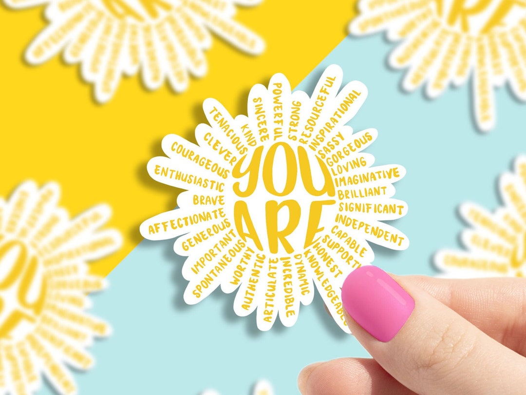 You Are Sun Sticker, Trendy Sticker, Motivational Quotes, Fun Saying ...