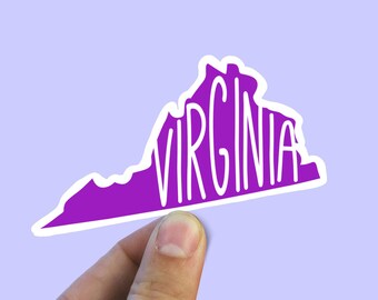 Personalized Virginia License Plate Decals Stickers Version - Etsy