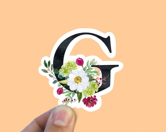 Old English Letter G Initial Vinyl Decal Sticker Diploma Font - Etsy