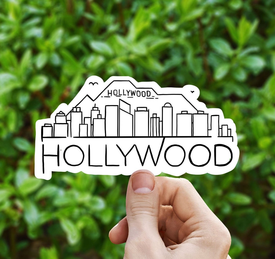 Hollywood Skyline Vinyl Sticker, California,best Friend Gift, Birthday ...