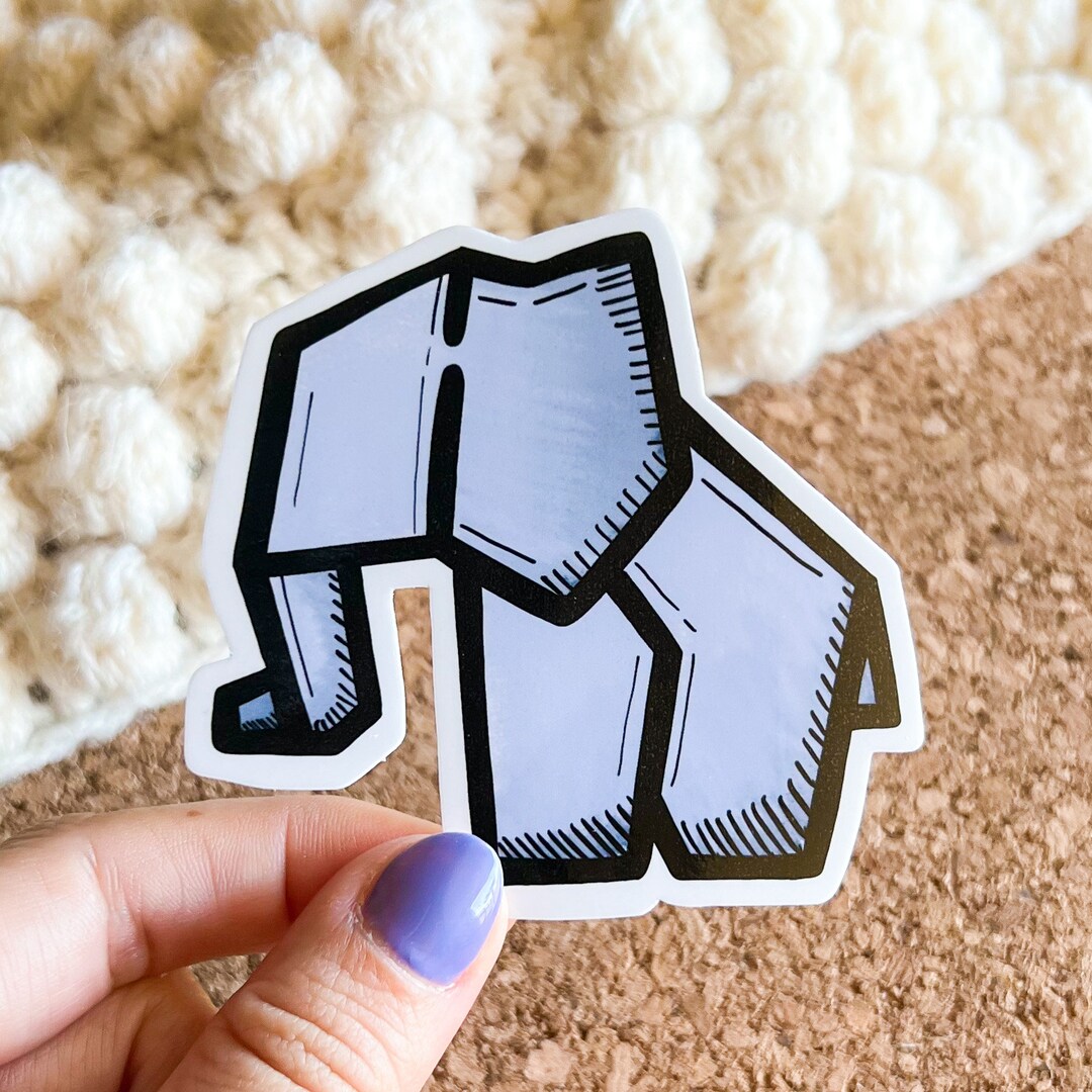 Elephant Origami Vinyl Sticker, Origami, Elephants, Water Bottle ...