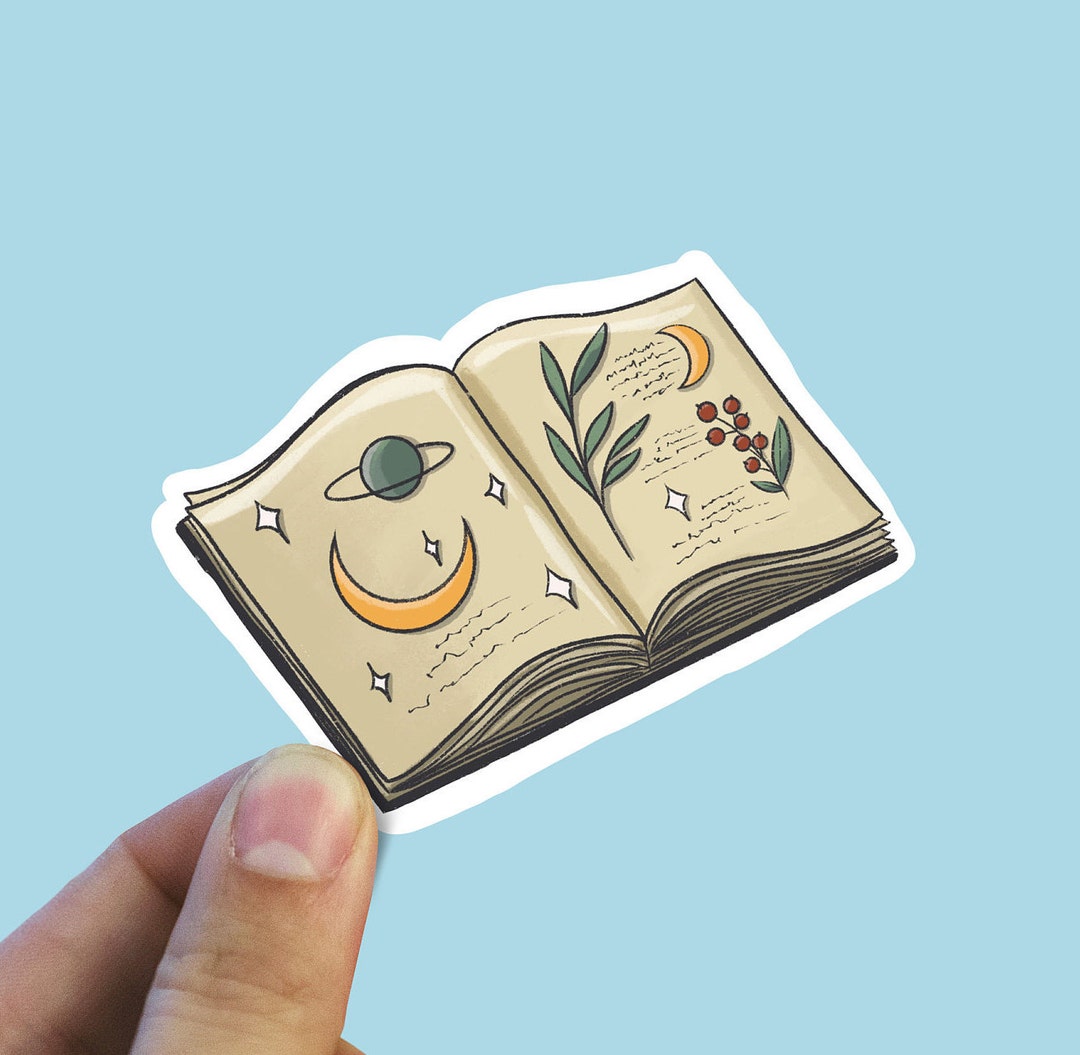 Galaxy Book Vinyl Sticker, Book Stickers, Aesthetic Stickers, Trendy ...