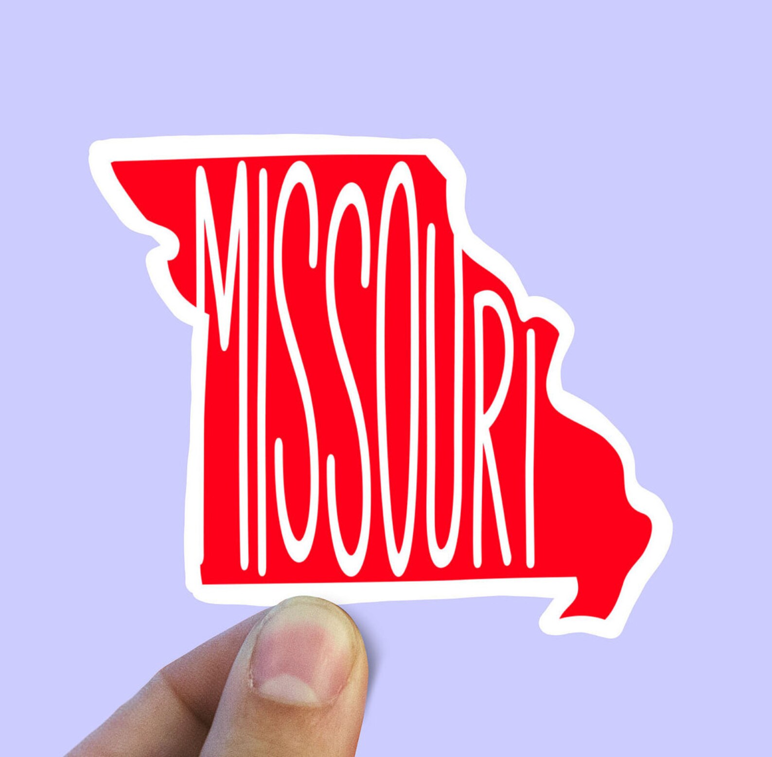 Minimal Missouri state vinyl sticker custom stickers | Etsy